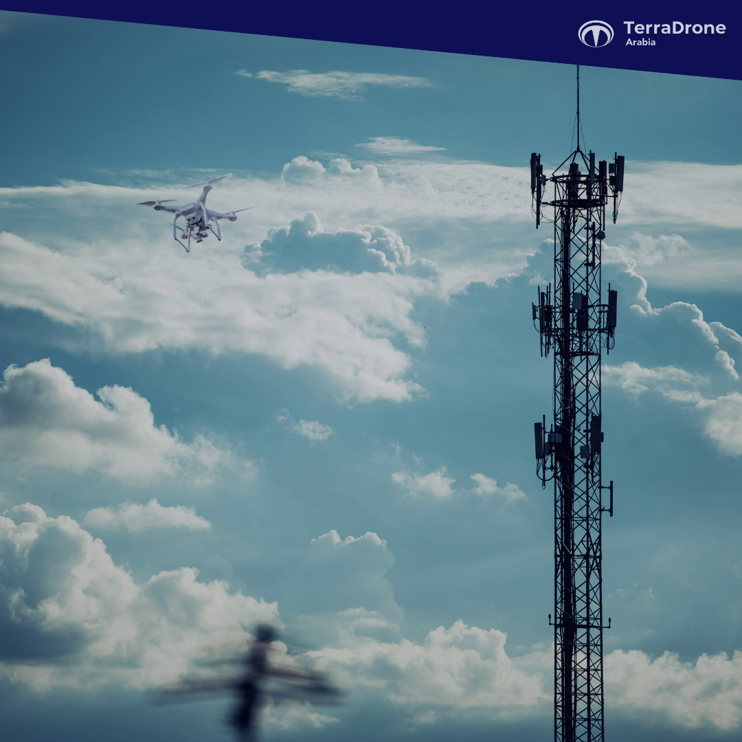 Cell Tower Inspection and Maintenance With Drone - Terra Drone Arabia